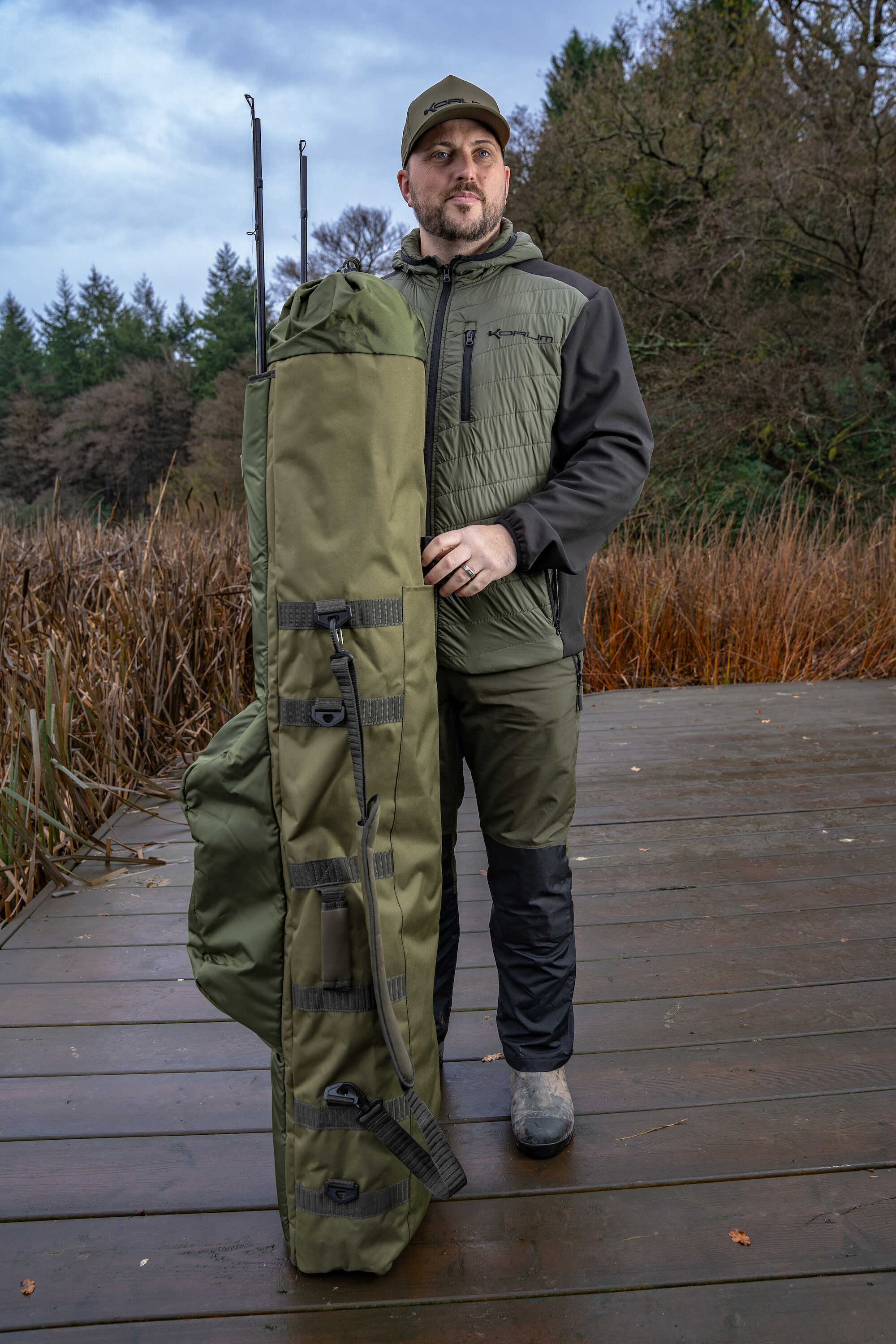 Korum Progress Folding 3 Rod Quiver - Matchman Supplies